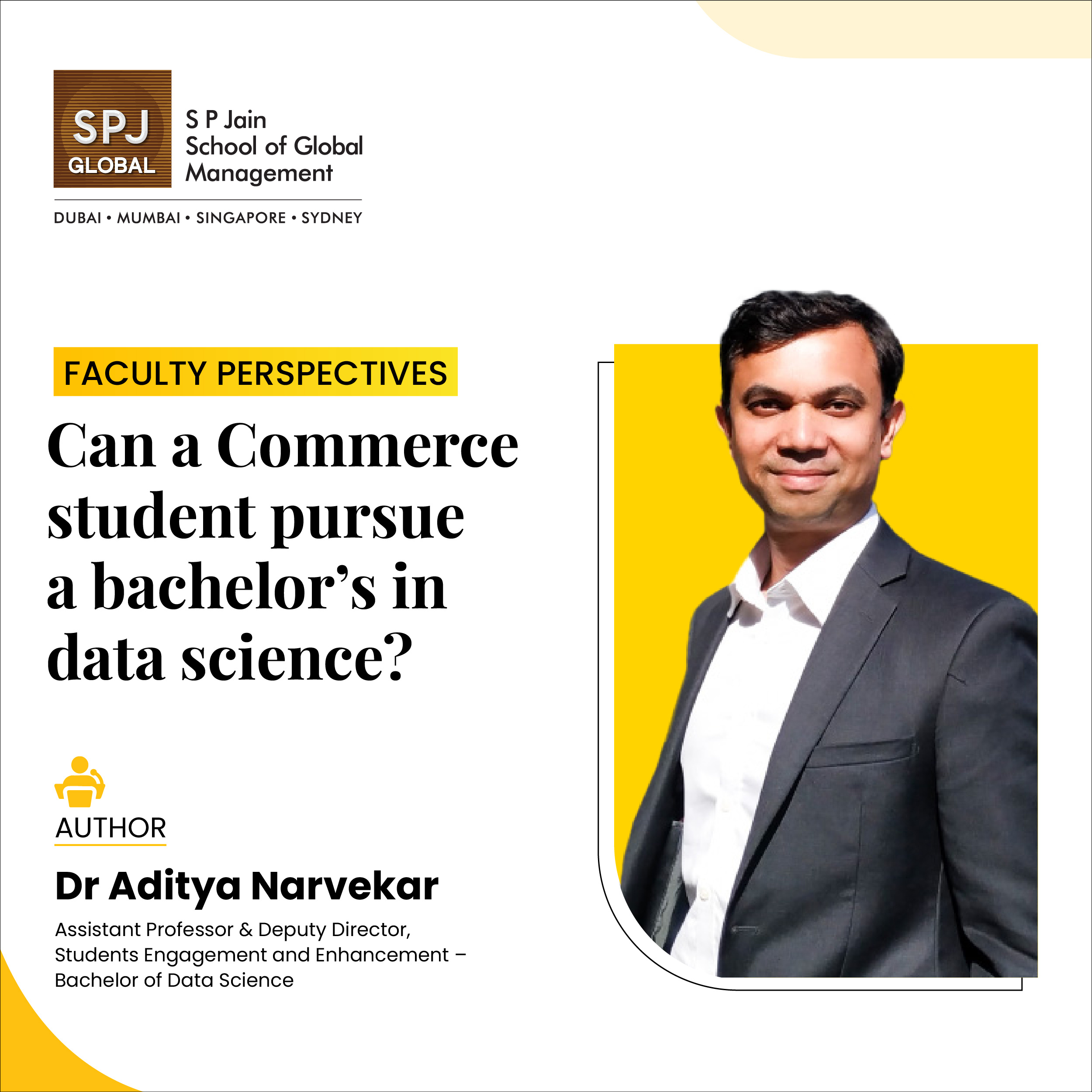 Can a Commerce student pursue a bachelor’s in data science?
